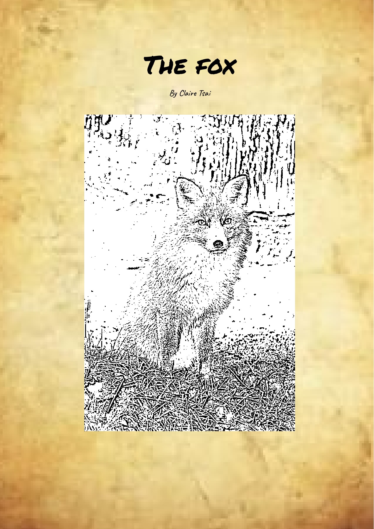 The Fox - clairetsai950129 - Page 1 - 5 | Flip PDF Online | PubHTML5