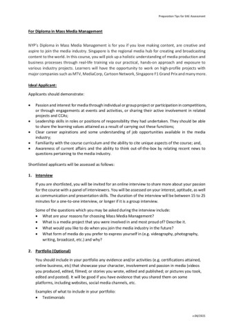 NYP_EAE Assessment_Mass Media Management - Camilla Teo - Page 1 | Flip PDF Online | PubHTML5