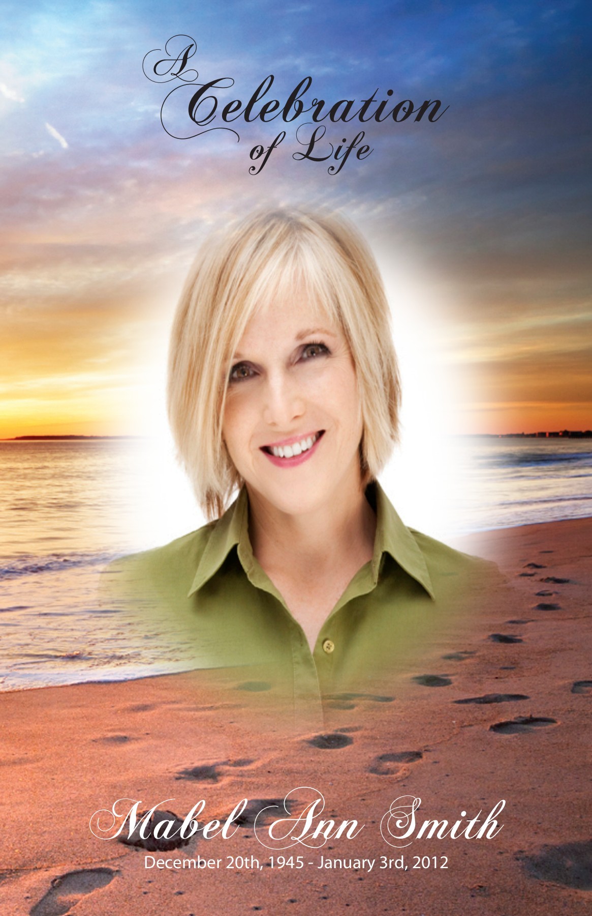 Footprints Memorial Program - aaron - Säit 1 - 4 | PDF Online | PubHTML5