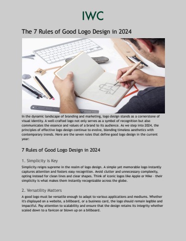 The 7 Rules of Good Logo Design in 2024