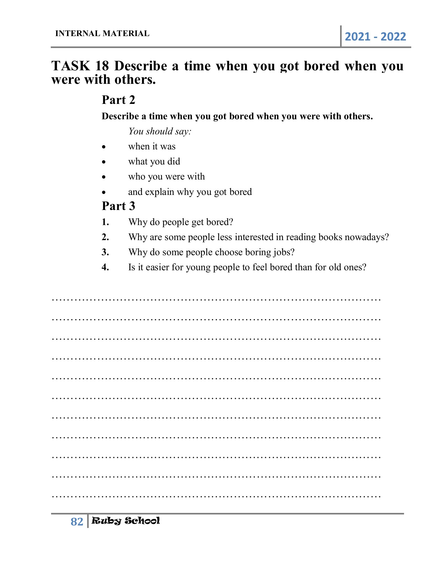 FINAL SPEAKING FOR ONLINE AUGUST - Mai Công Tới - Page 82 | Flip PDF ...