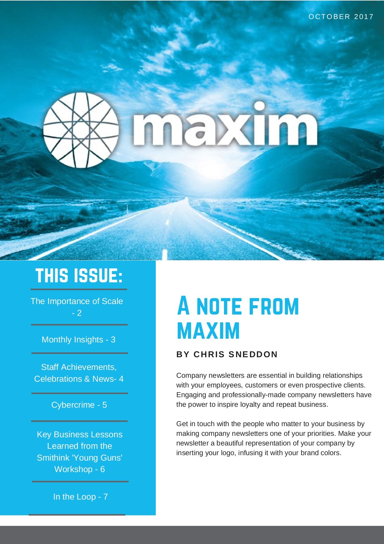 Maxim Newsletter Template (2) - jayde.klower - Page 1 - 7 | Flip PDF ...