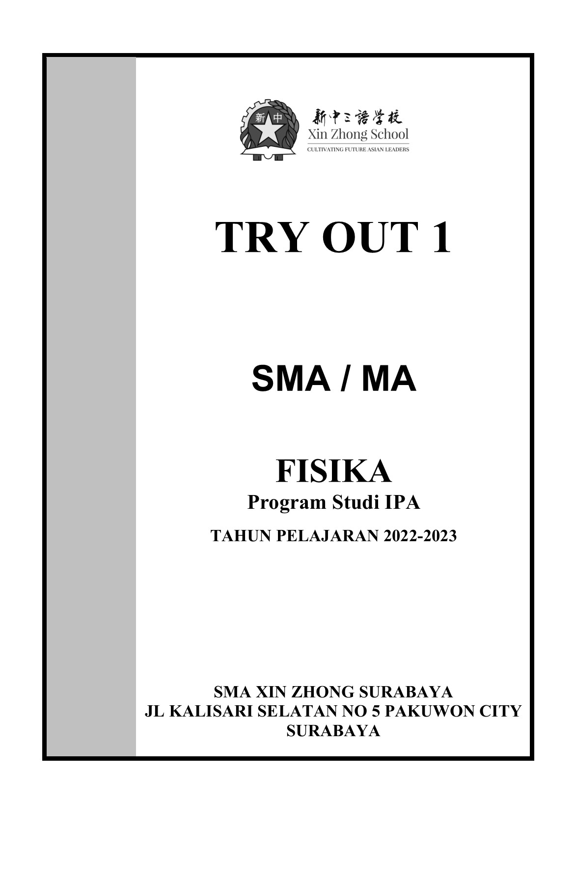 Try Out 1 Fisika - Surya Arif Kartono NdaNdut - Kaca 1 - 11 | PDF Online | PubHTML5