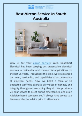 Best Aircon Service in South Australia