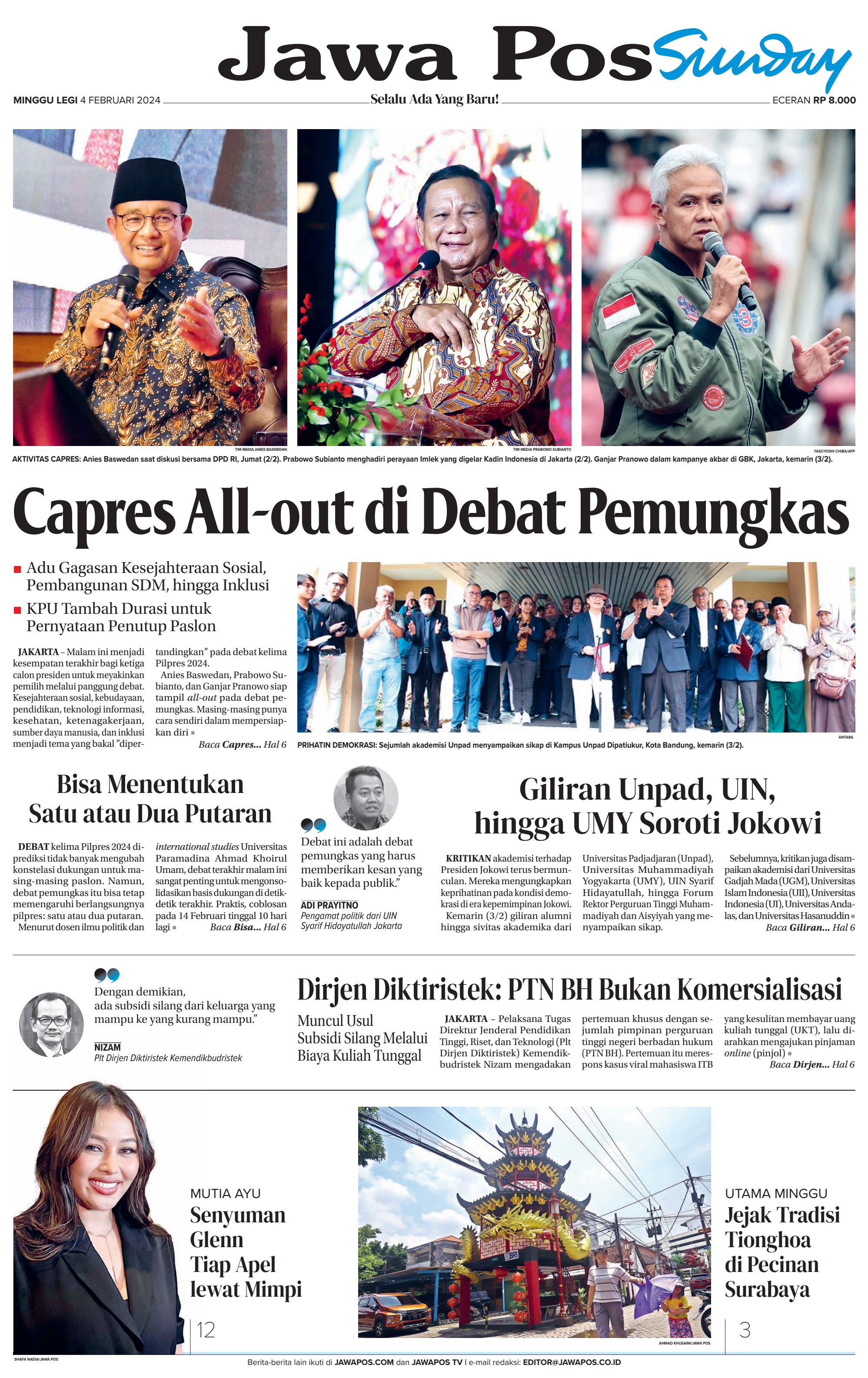 Jawa Pos 4 Februari 2024 - UMSIDA - Halaman 1 - 24 | PDF Online | PubHTML5