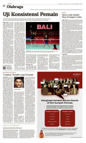 Kompas 16 November 2021 - UMSIDA - Side 14 | Online PDF | PubHTML5