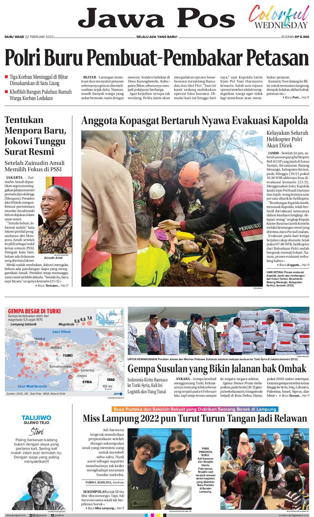 Jawa Pos 22 Februari 2023 - UMSIDA - Halaman 1 - 20 | PDF Online | PubHTML5