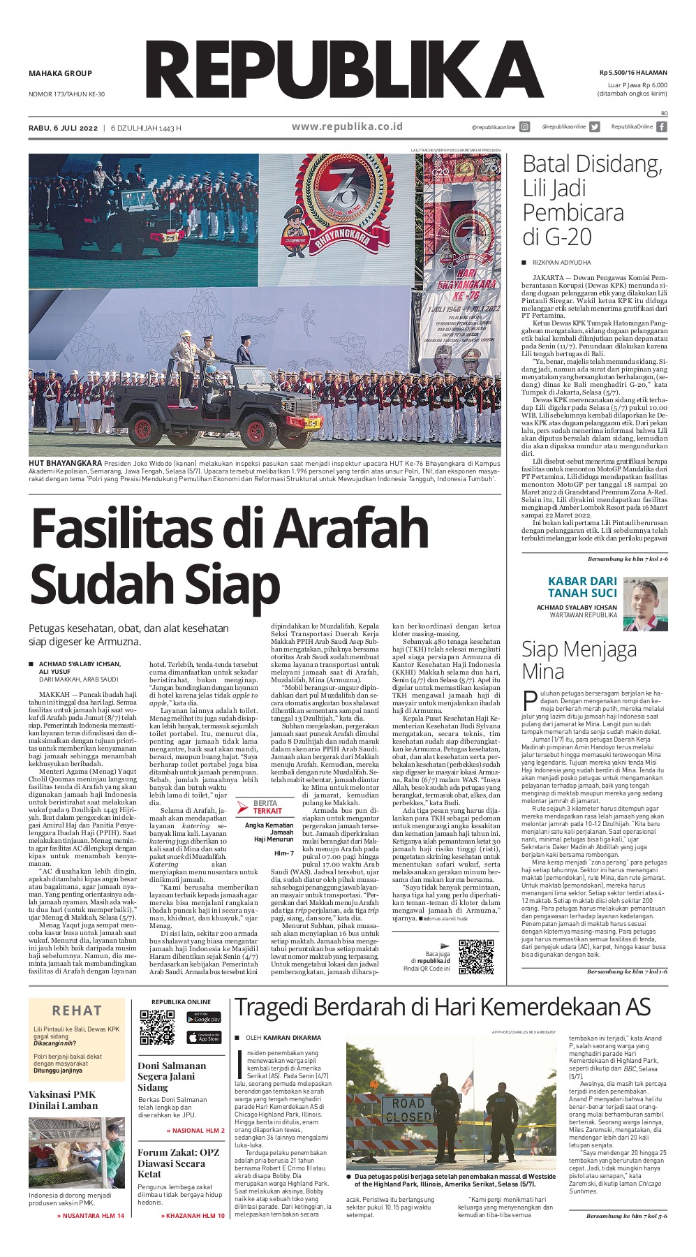 Republika 6 Juli 2022 - UMSIDA - Halaman 1 - 19 | PDF Online | PubHTML5