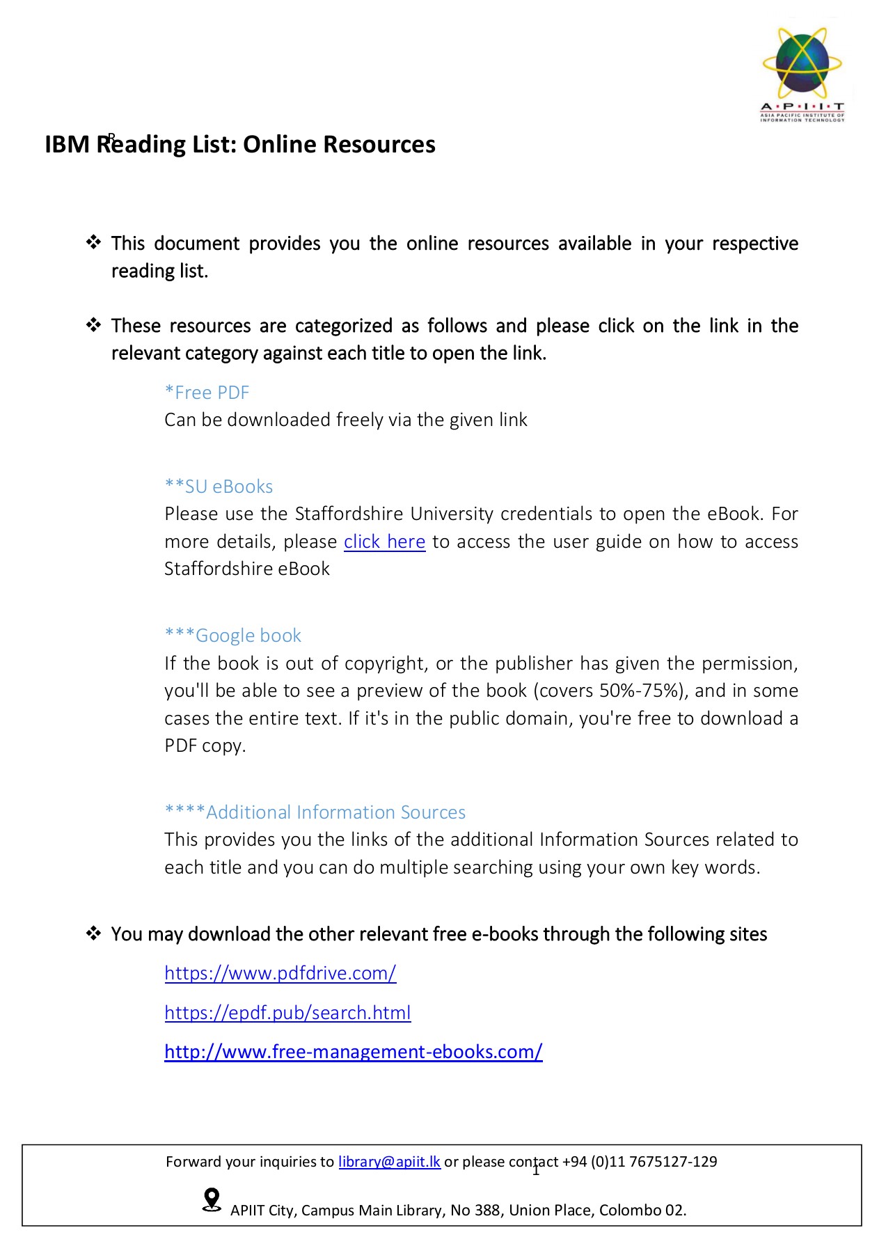 IBM - Reading List-Online Resources Rev.0 - libraryapiit - Page 2 ...