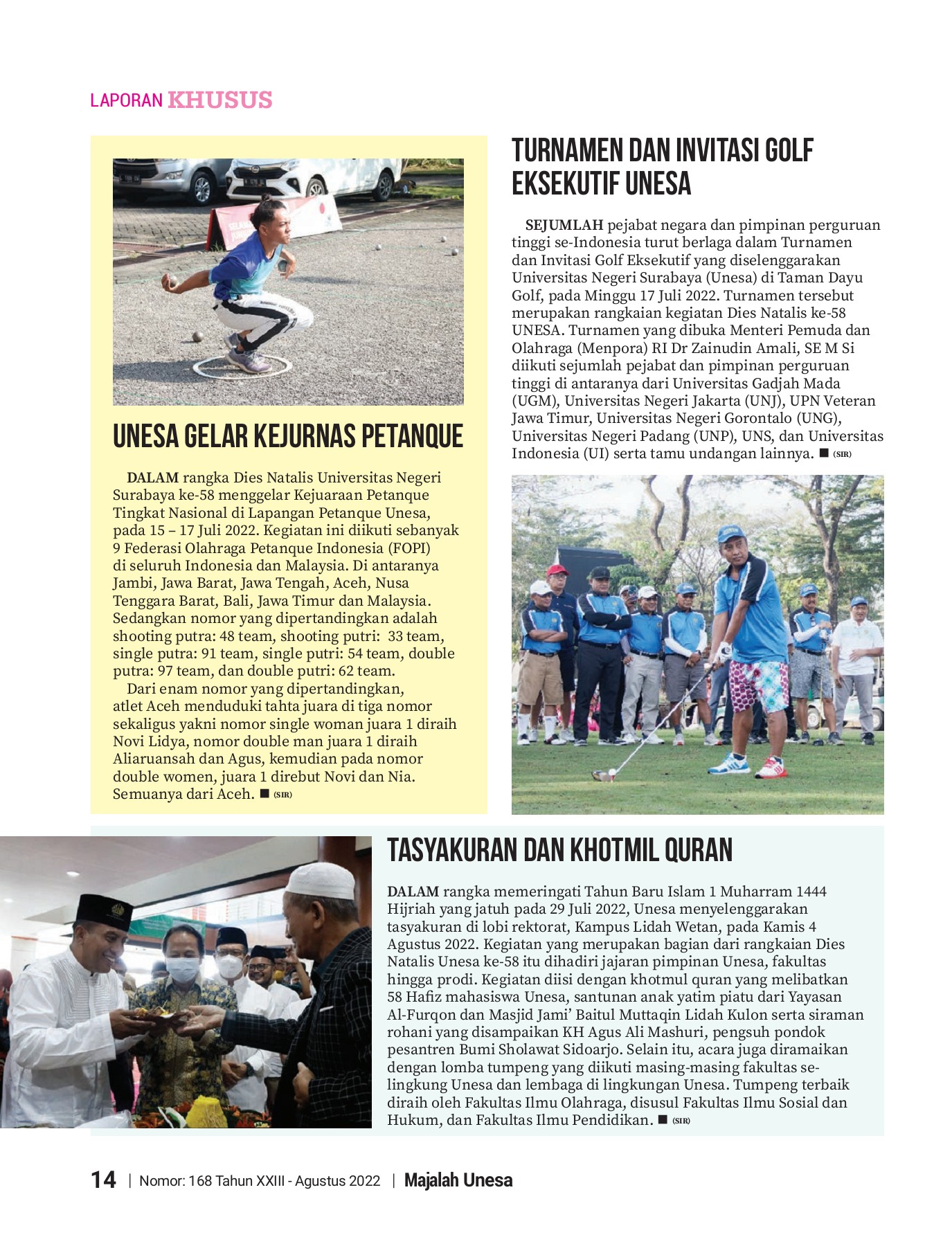 Majalah Unesa Edisi 168 - Abdur Rohman - Halaman 14 | PDF Online | PubHTML5