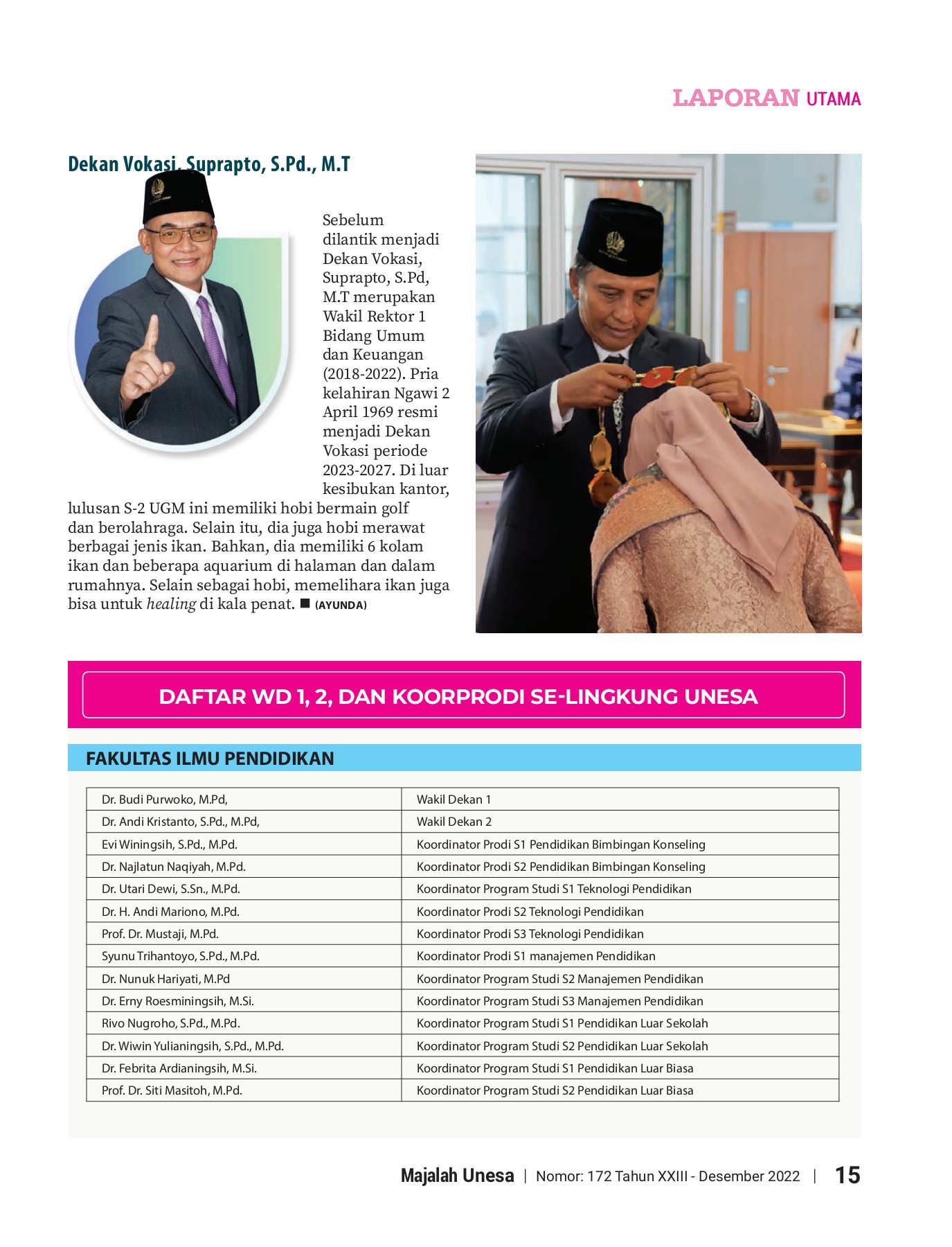 Majalah Unesa 174 - Abdur Rohman - Page 15 | Flip PDF Online | PubHTML5