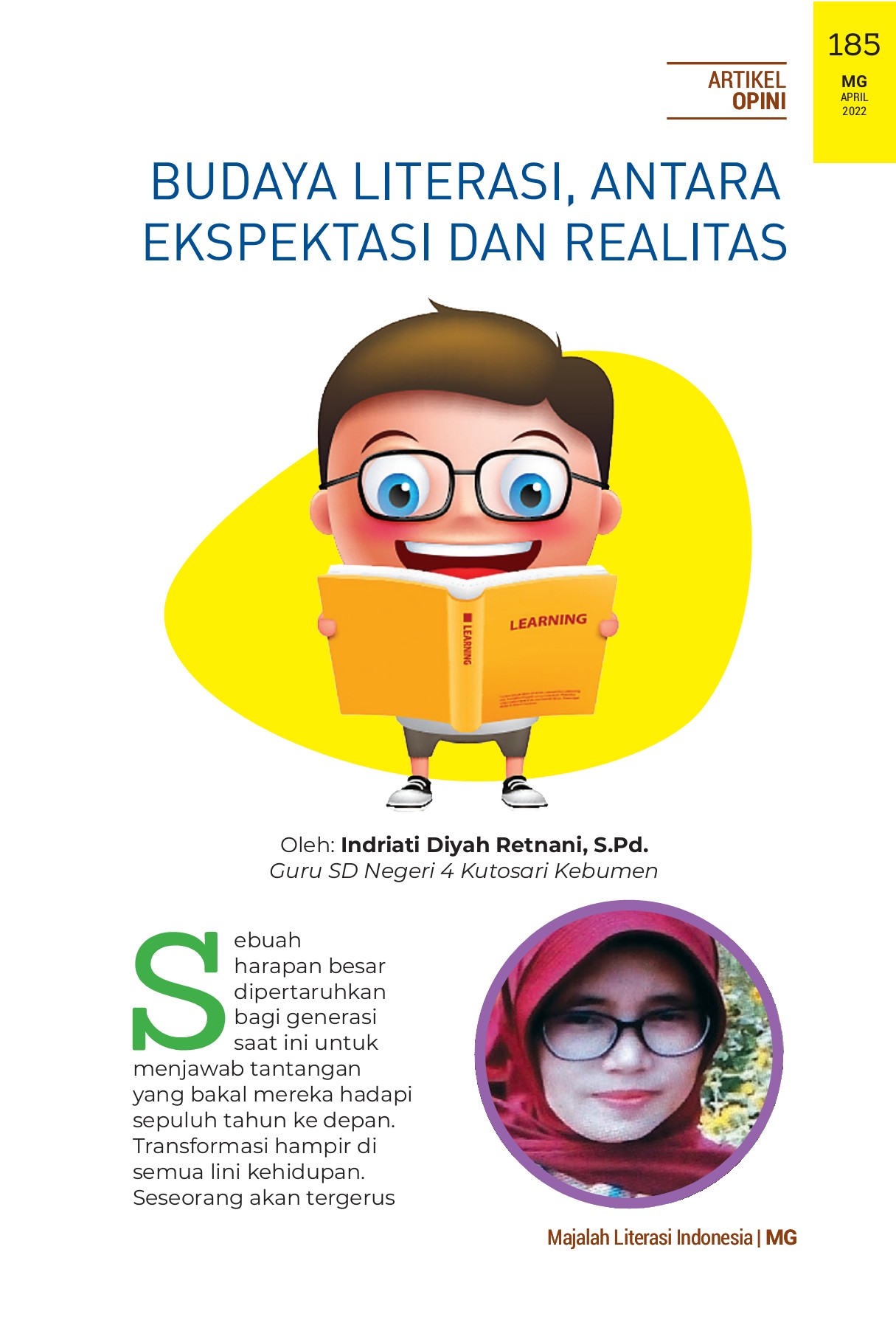 MAJALAH LITERASI EDISI VIII - APRIL 2022 - Abdur Rohman - Halaman 187 ...