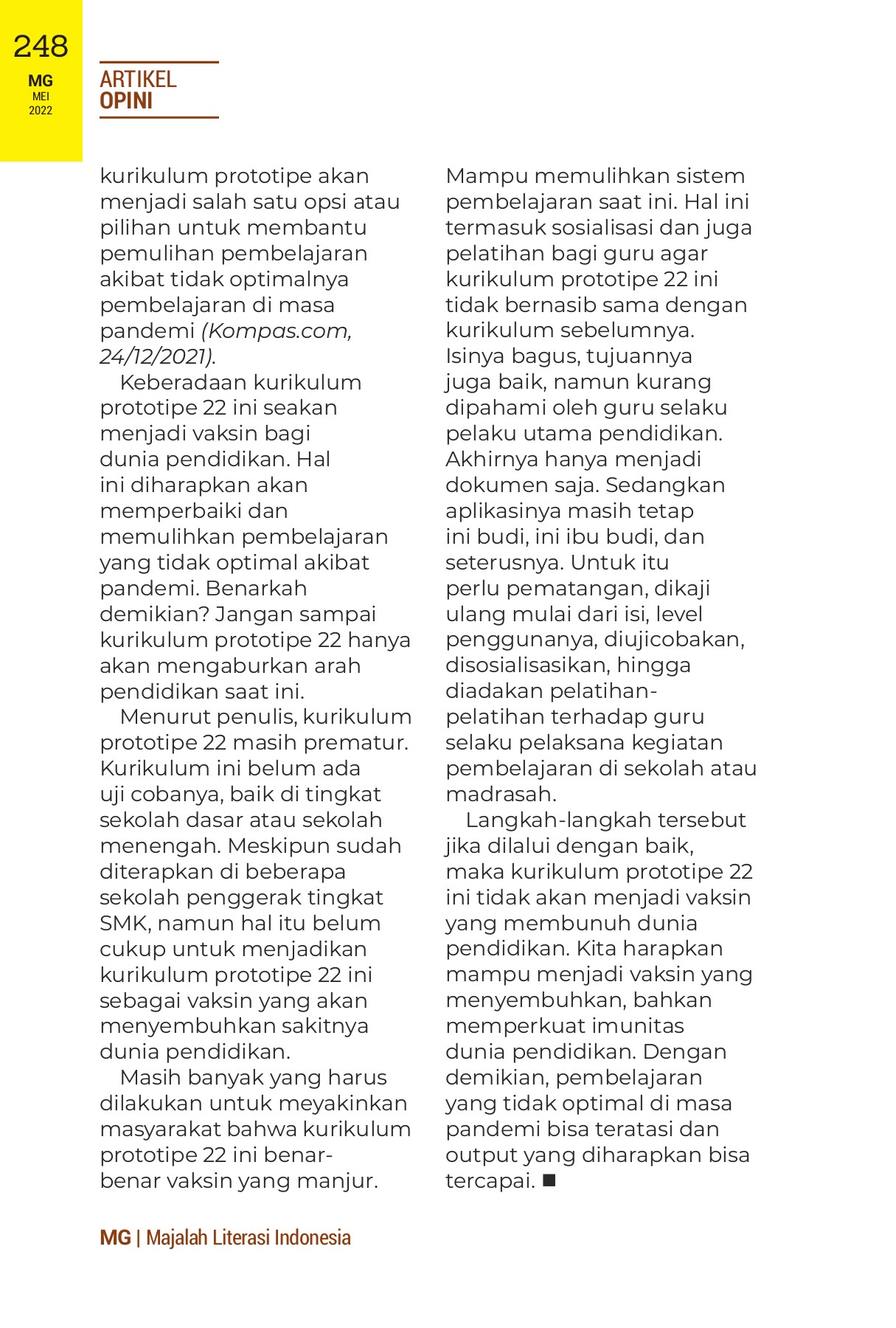 MAJALAH LITERASI EDISI VIII - APRIL 2022 - Abdur Rohman - Halaman 250 ...