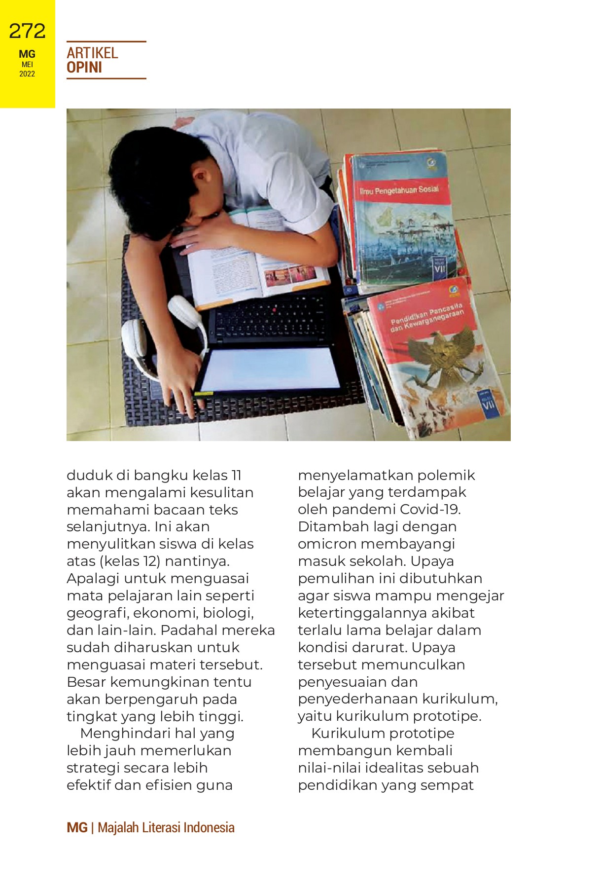 MAJALAH LITERASI EDISI VIII - APRIL 2022 - Abdur Rohman - Halaman 274 | PDF Online | PubHTML5