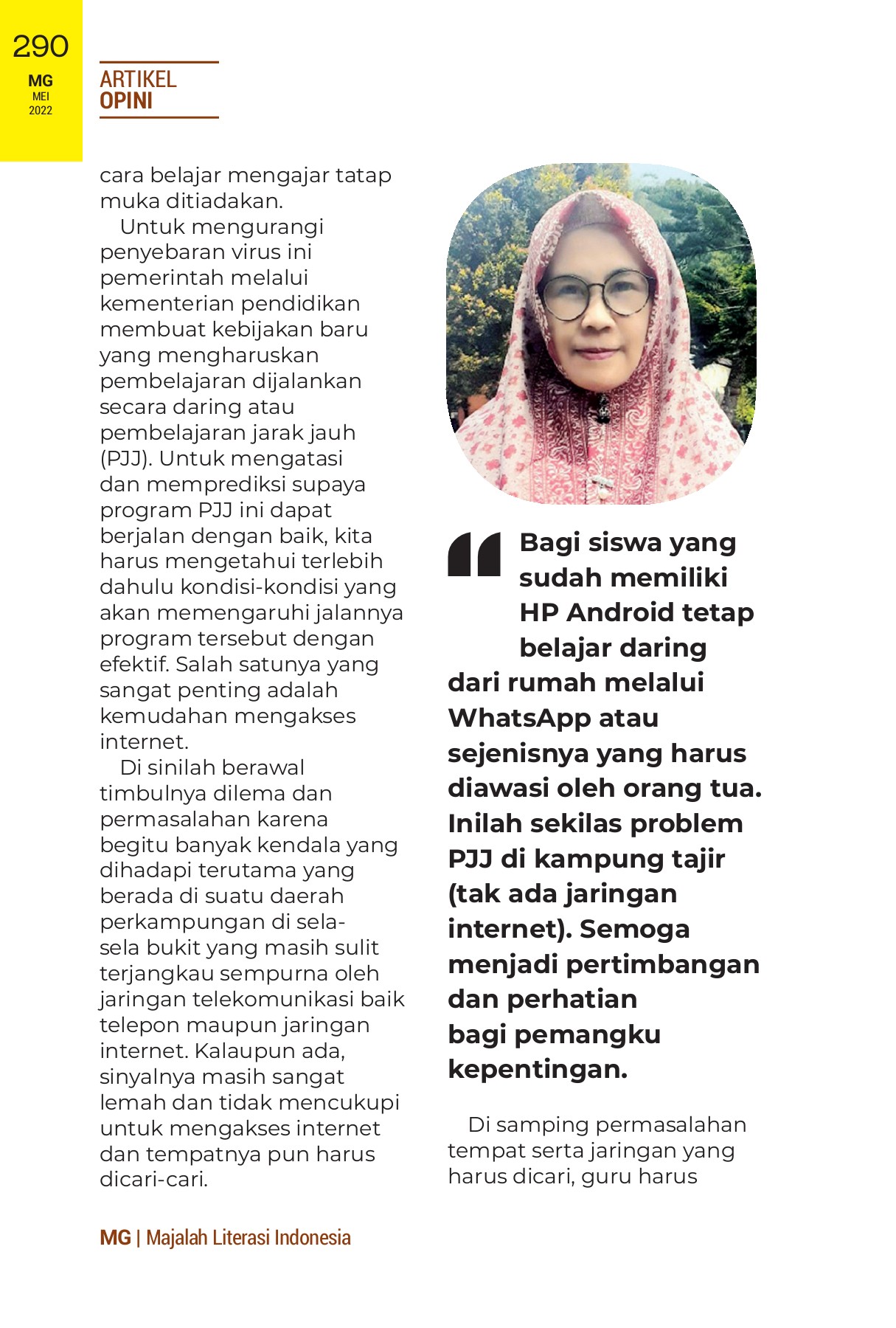 MAJALAH LITERASI EDISI VIII - APRIL 2022 - Abdur Rohman - Halaman 292 ...