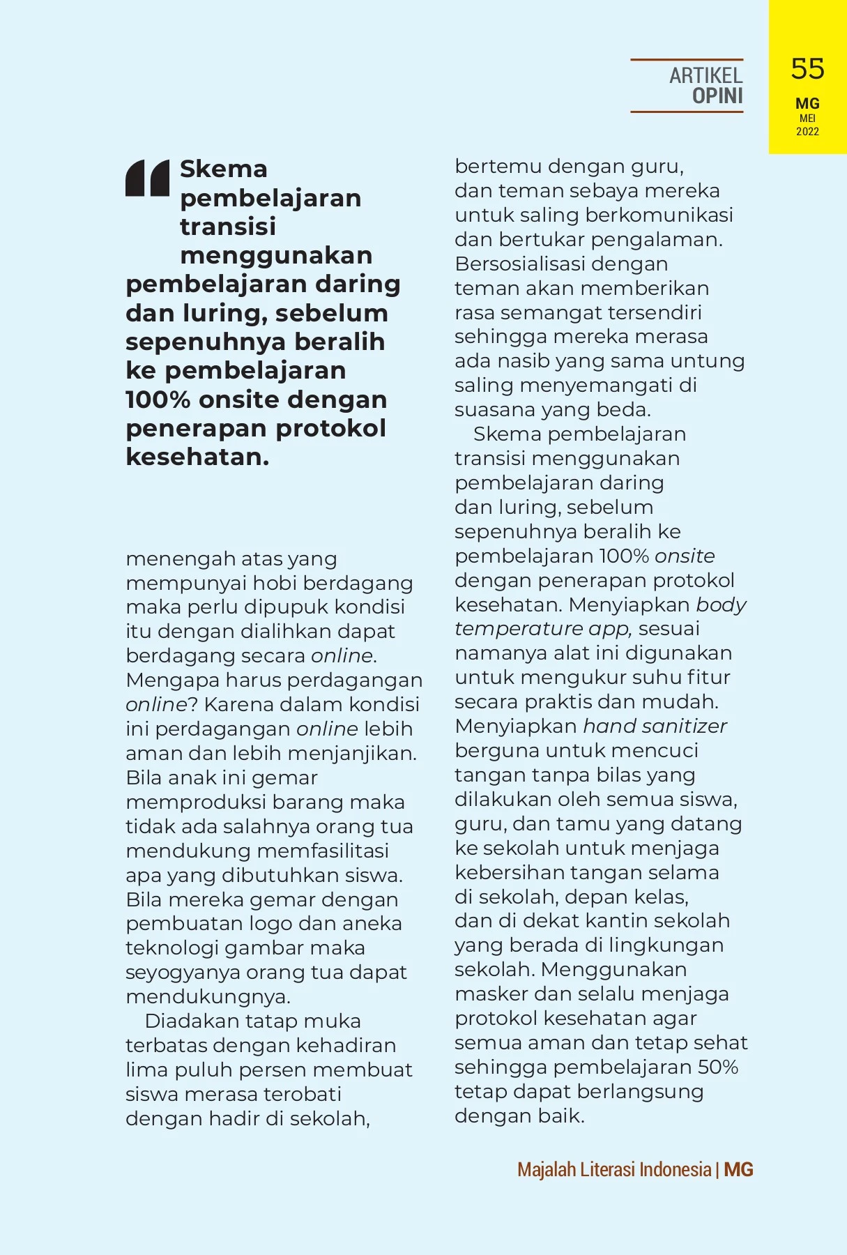 MAJALAH LITERASI EDISI VIII - APRIL 2022 - Abdur Rohman - Halaman 57 ...