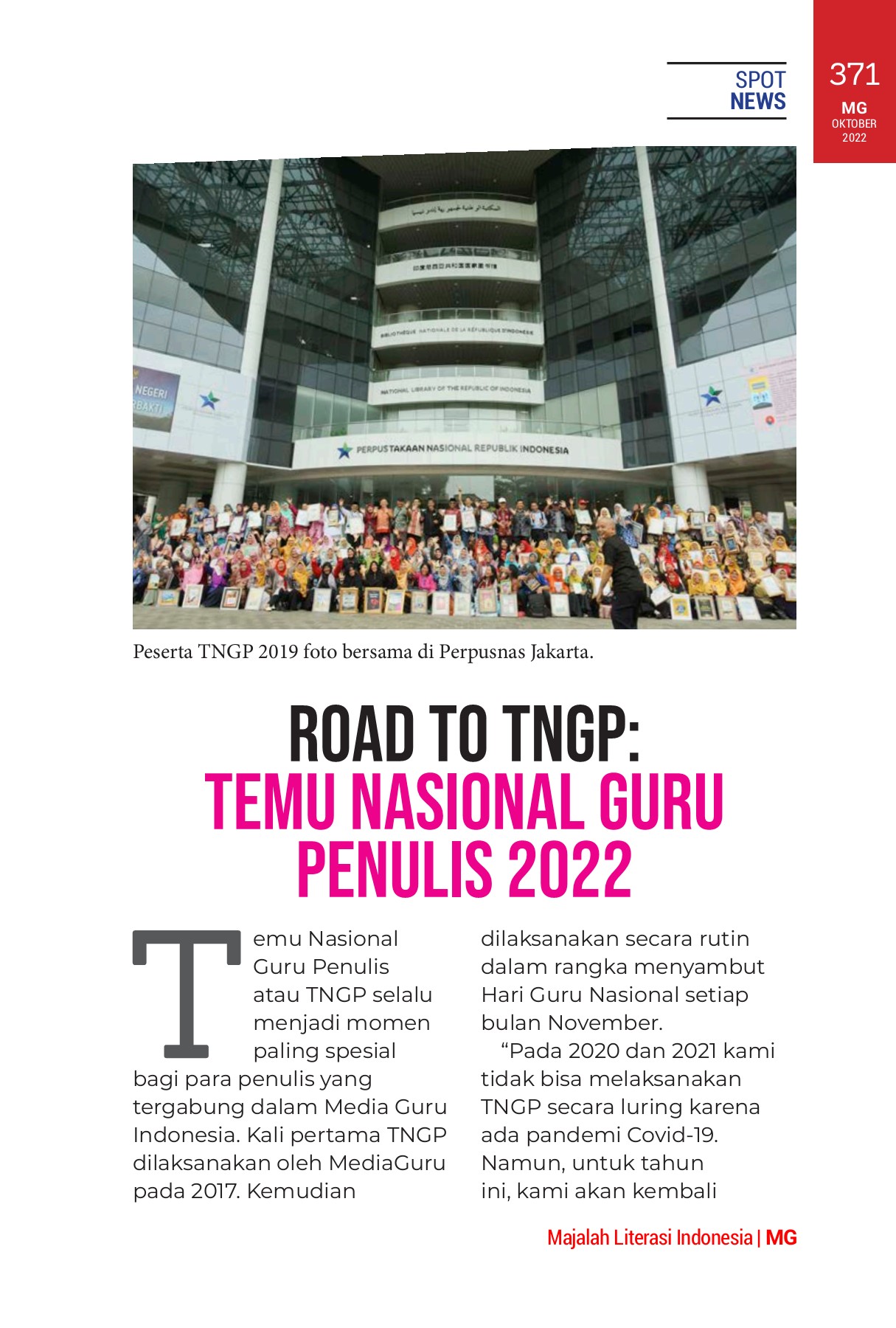 MAJALAH LITERASI IX - OKTOBER 2022 - Abdur Rohman - Halaman 373 | PDF ...