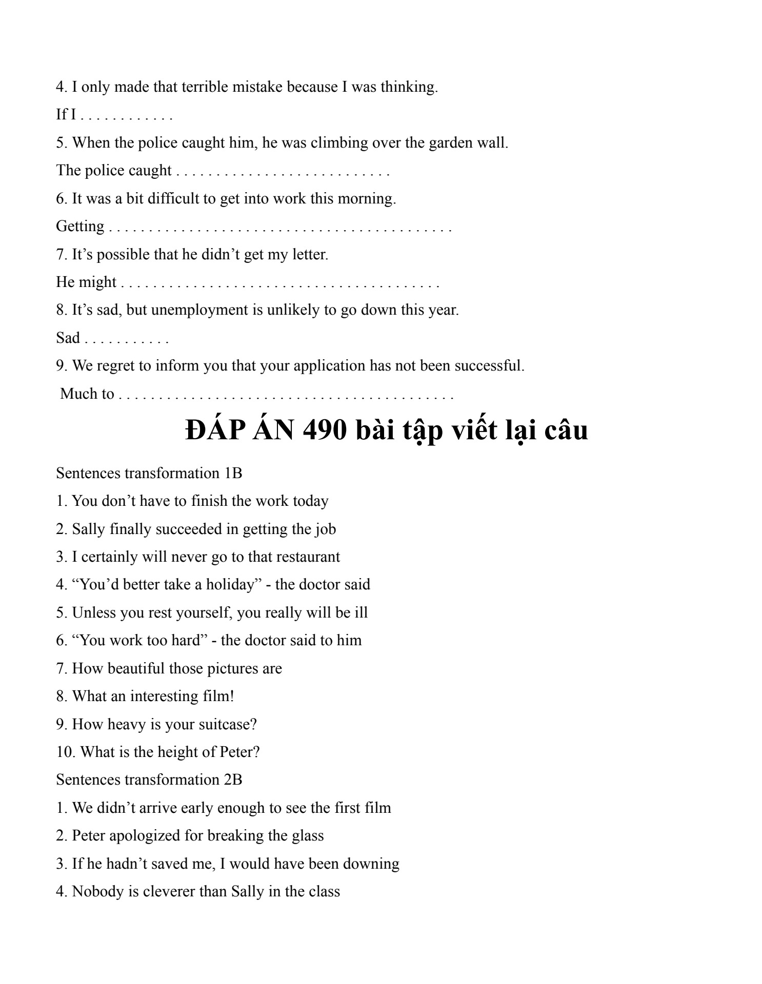 480-bai-tap-viet-lai-cau-tieng-anh-co-dap-an - THƯ VIỆN TRƯỜNG TIỂU HỌC HỒNG PHÚC - NINH GIANG ...