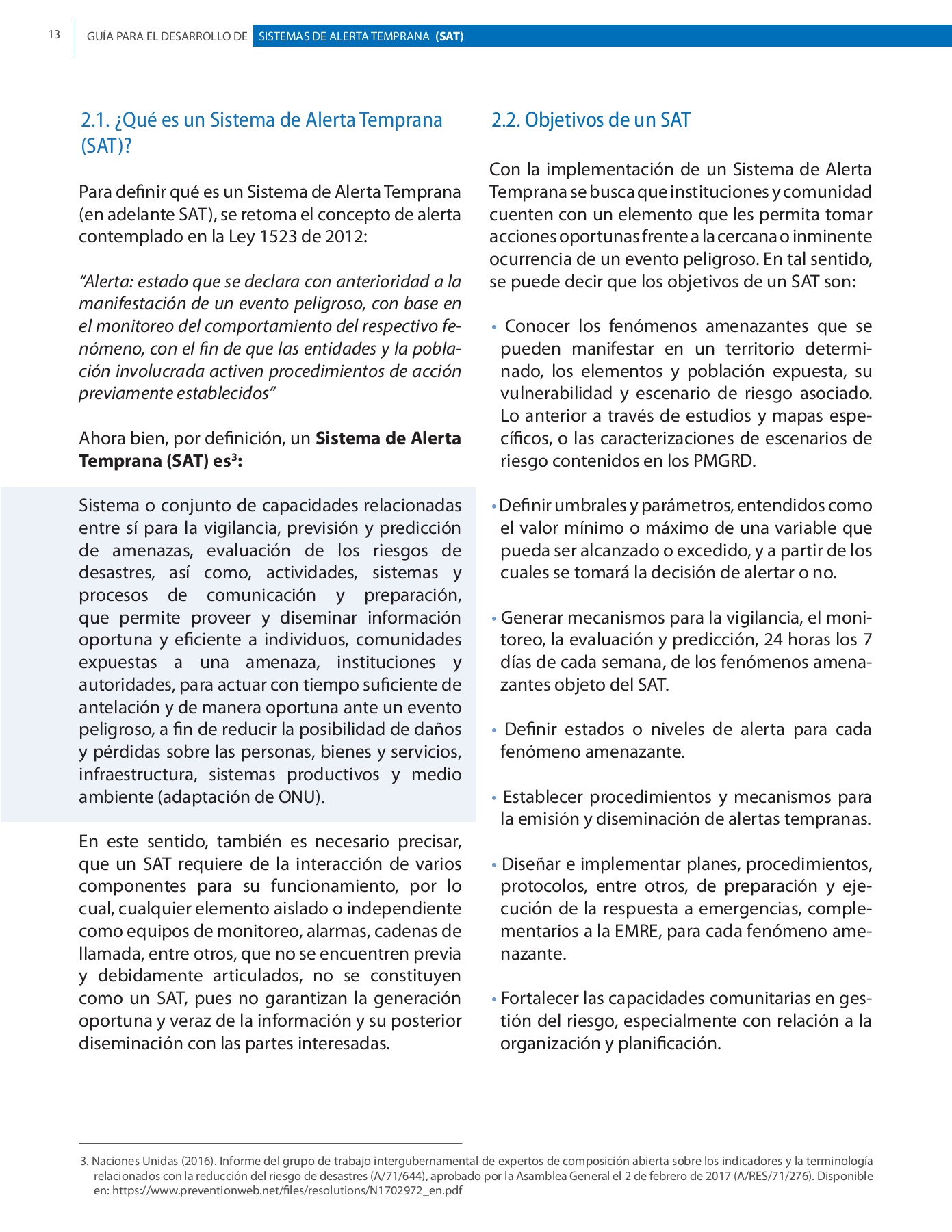 Guía para el desarrollo de sistemas de alerta temprana SAT - Biblioteca UNGRD - Página 15 | Flip ...