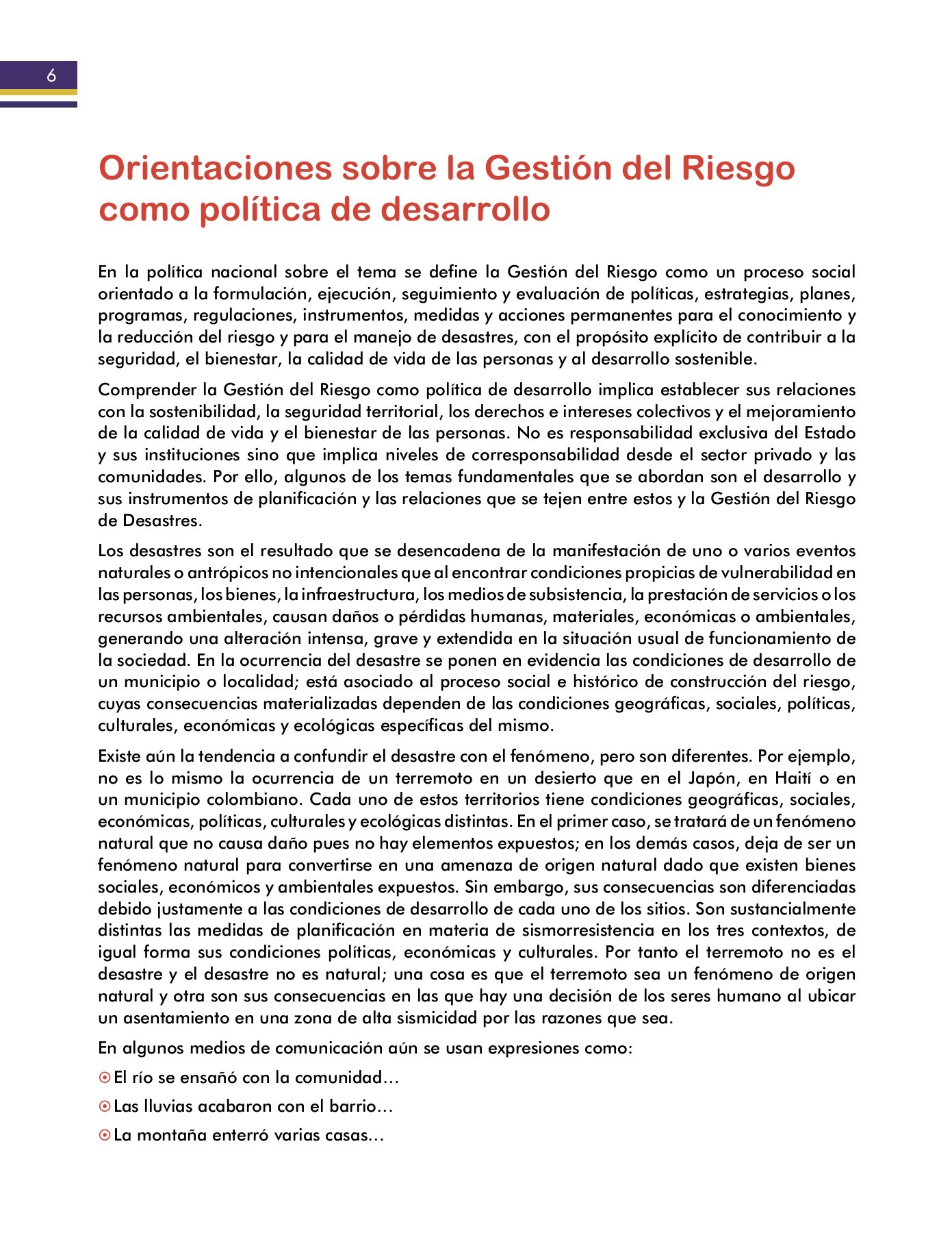 Guía para la formación comunitaria en gestión del riesgo de desastres - Biblioteca UNGRD ...