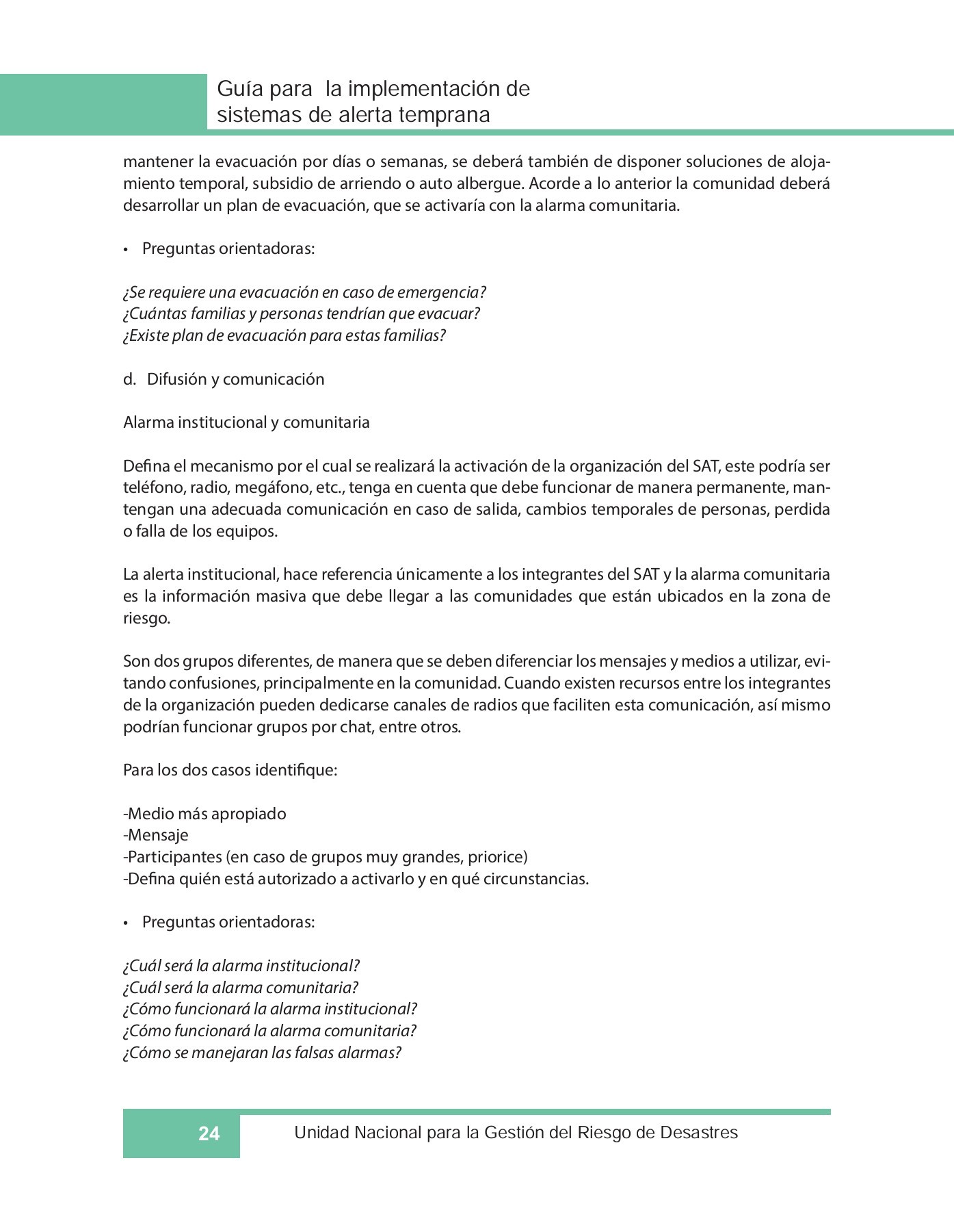 Guía para la Implementación de Sistemas de alerta temprana - Biblioteca UNGRD - Página 26 | Flip ...