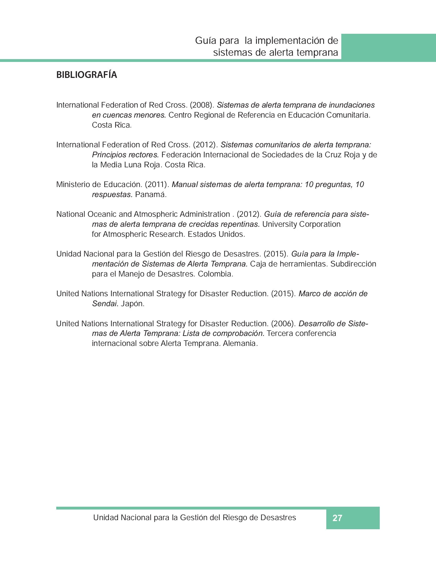 Guía para la Implementación de Sistemas de alerta temprana - Biblioteca UNGRD - Página 29 | Flip ...