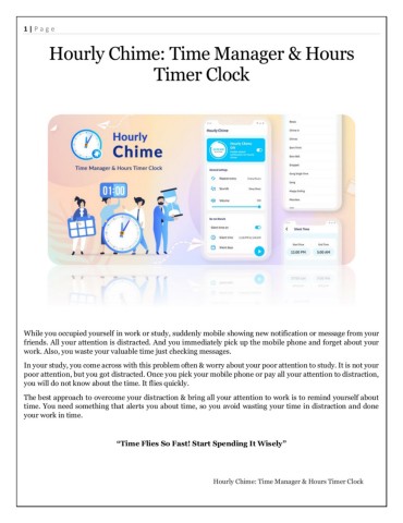 Hourly Chime: Time Manager & Hours Timer Clock