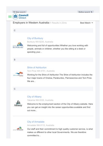 Council Jobs WA