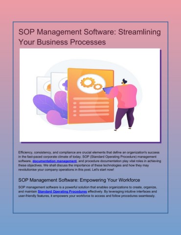 SOP Management Software: Streamlining Your Business Processes - Task ...