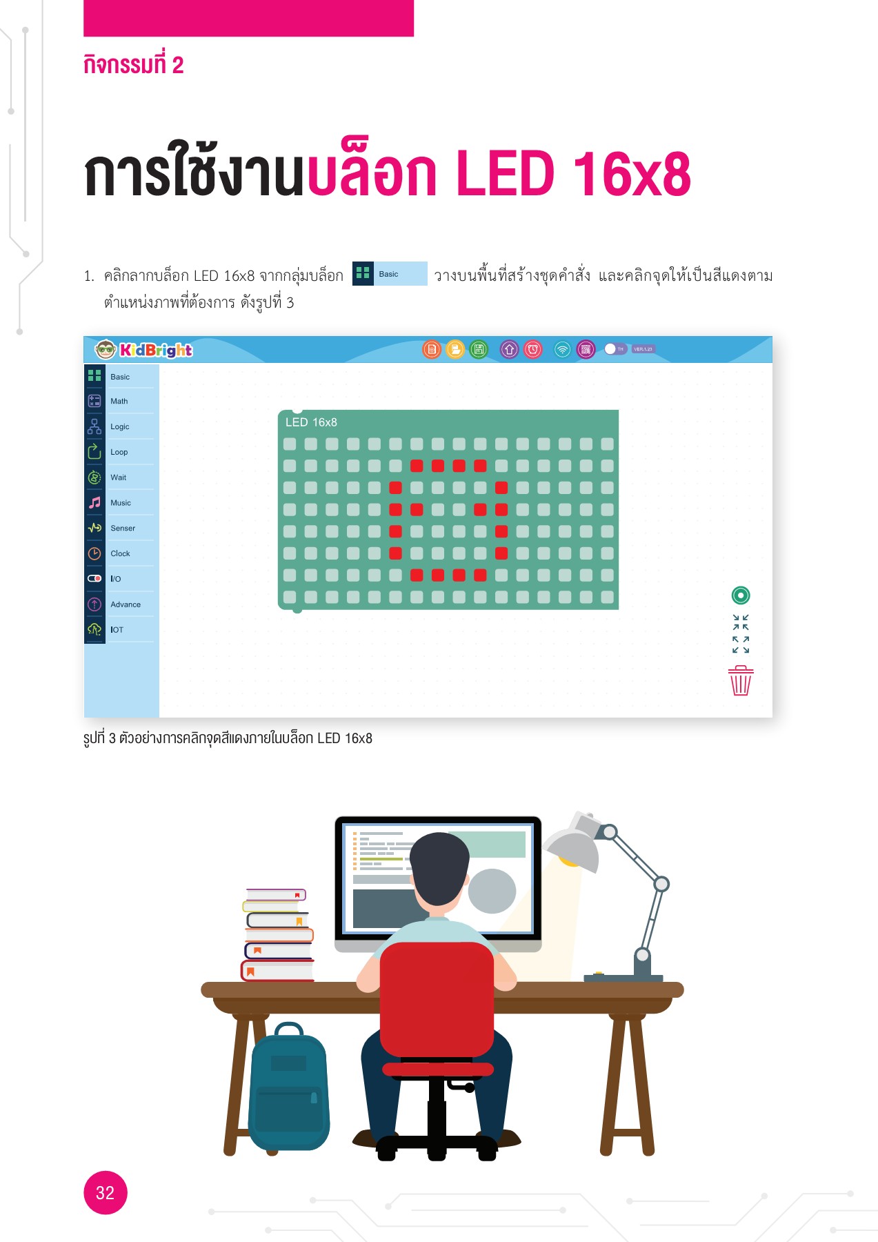วิทยาการคำนวณ: Coding with KidBright ชั้นประถมศึกษาปีที่ 4 - ครูอรวรรณ ทรงบัณฑิตย์ - หน้าหนังสือ ...