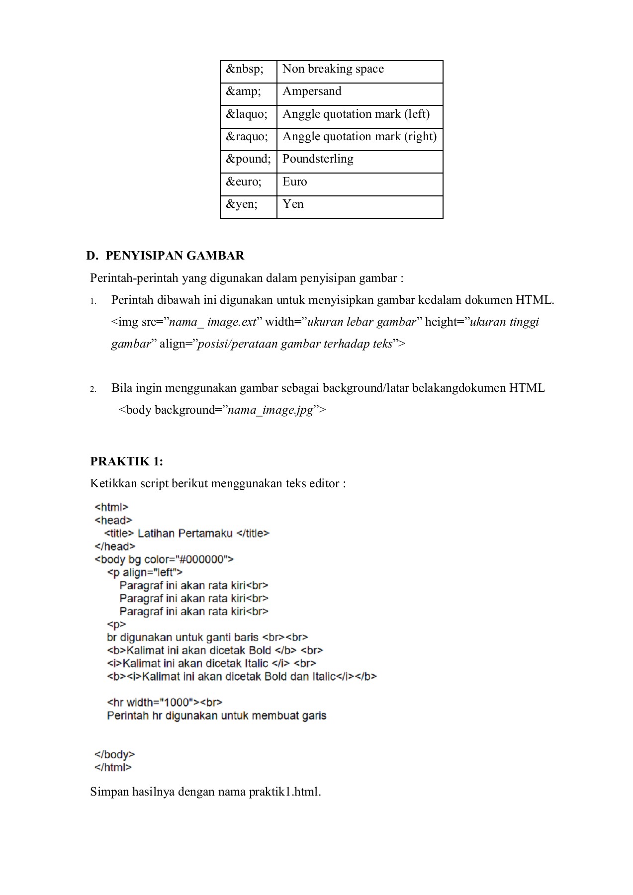 Modul I - Praktikum Desain Web (new) - Abdi Pandu Kusuma - Kaca 6 | PDF ...