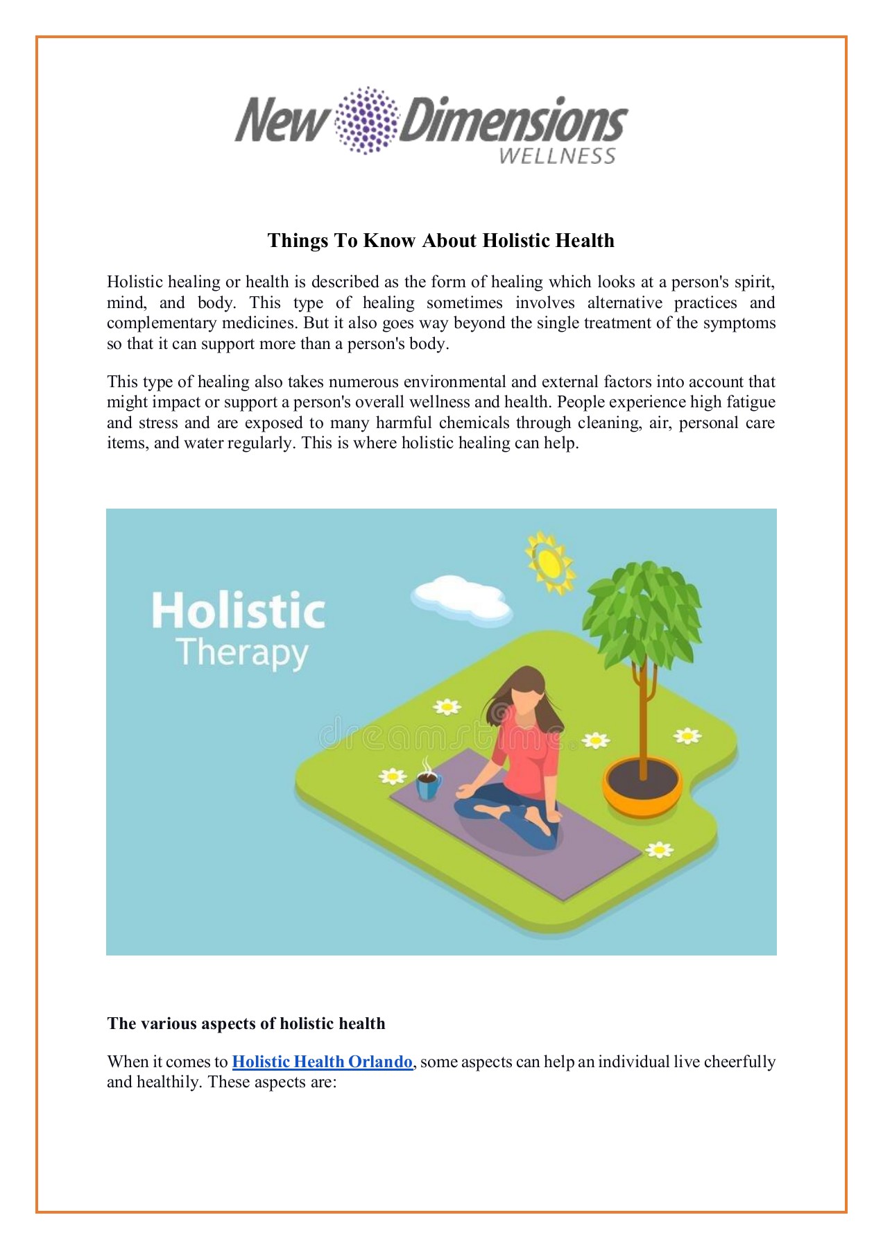 Things To Know About Holistic Health - Jack Wilson - Page 1 - 3 | Flip PDF Online | PubHTML5