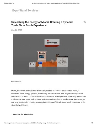 Creating a Dynamic Trade Show Booth Miami Experience