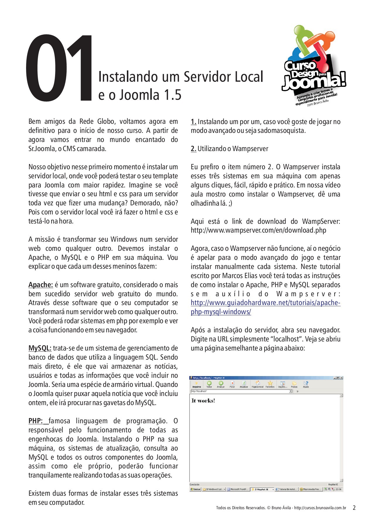 Apostila Completa Curso Joomla - josejoao.m - Página 2 | PDF Online | PubHTML5