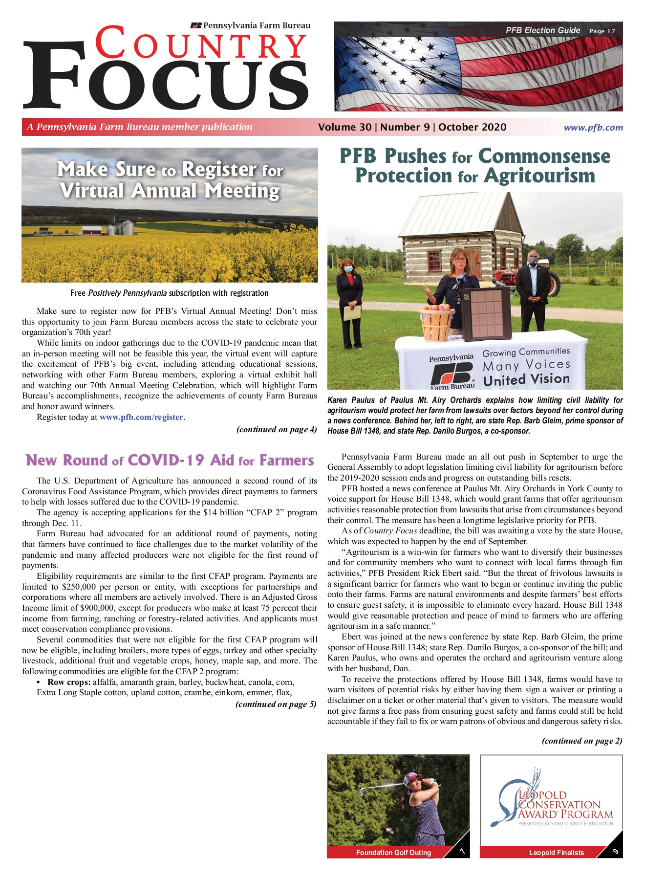 Country Focus - October 2020 - Pennsylvania Farm Bureau - Page 1 - 32 ...