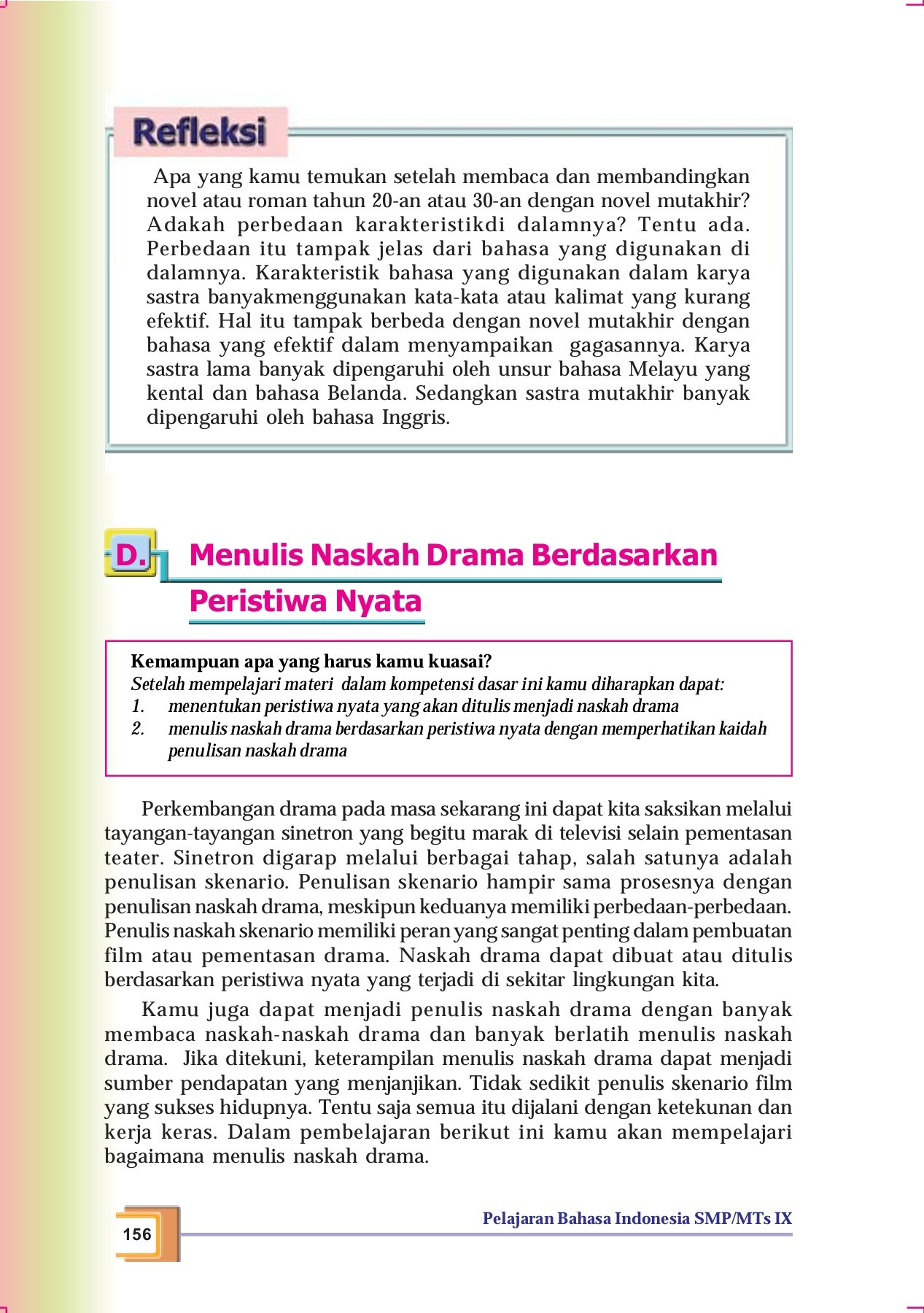 Kelas IX_SMP_Bahasa Indonesia_Tri Retno - haryahutamas - Halaman 164 ...