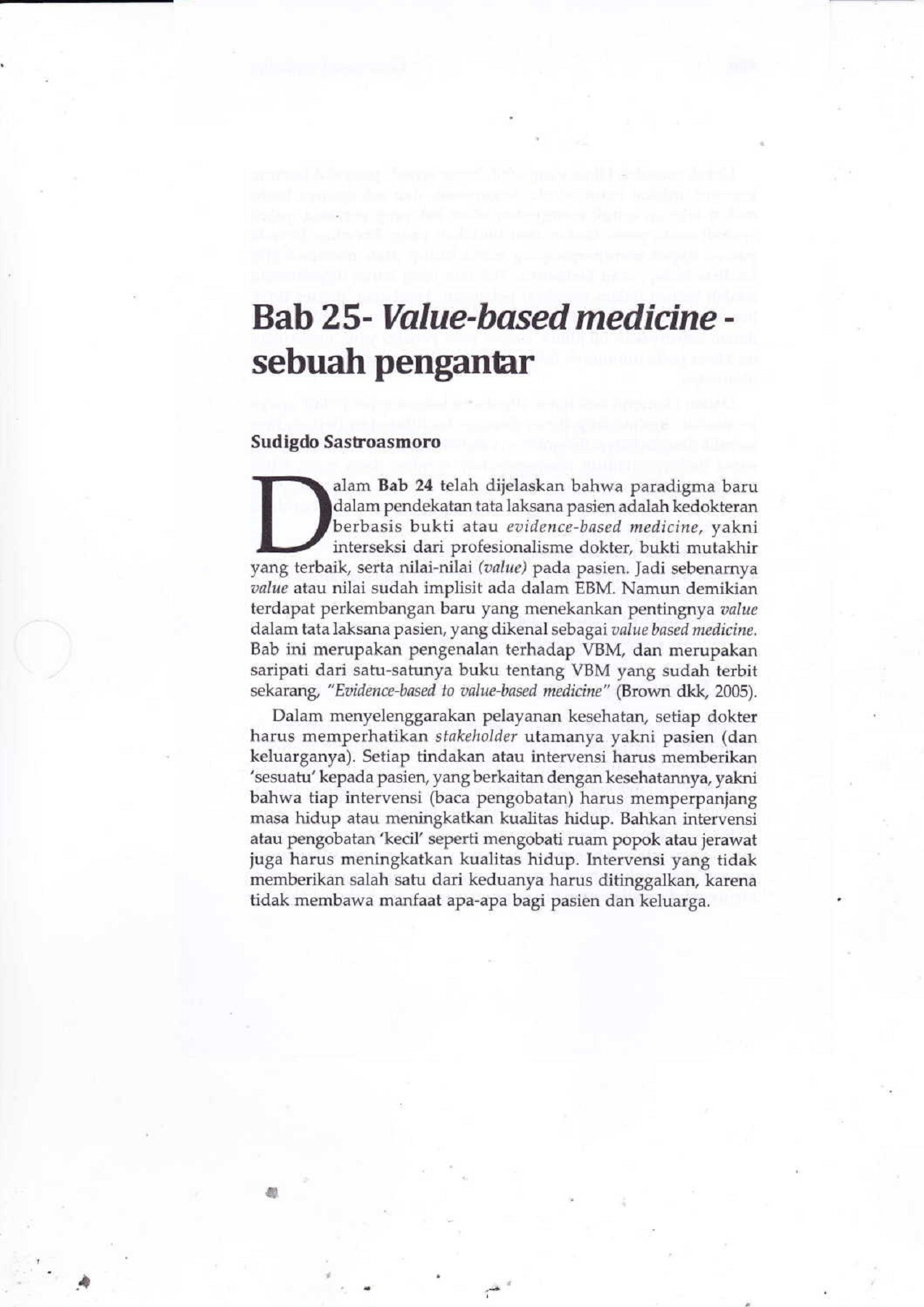 Bab 25. Value based medicine - haryahutamas - Page 1 - 9 | Flip PDF ...