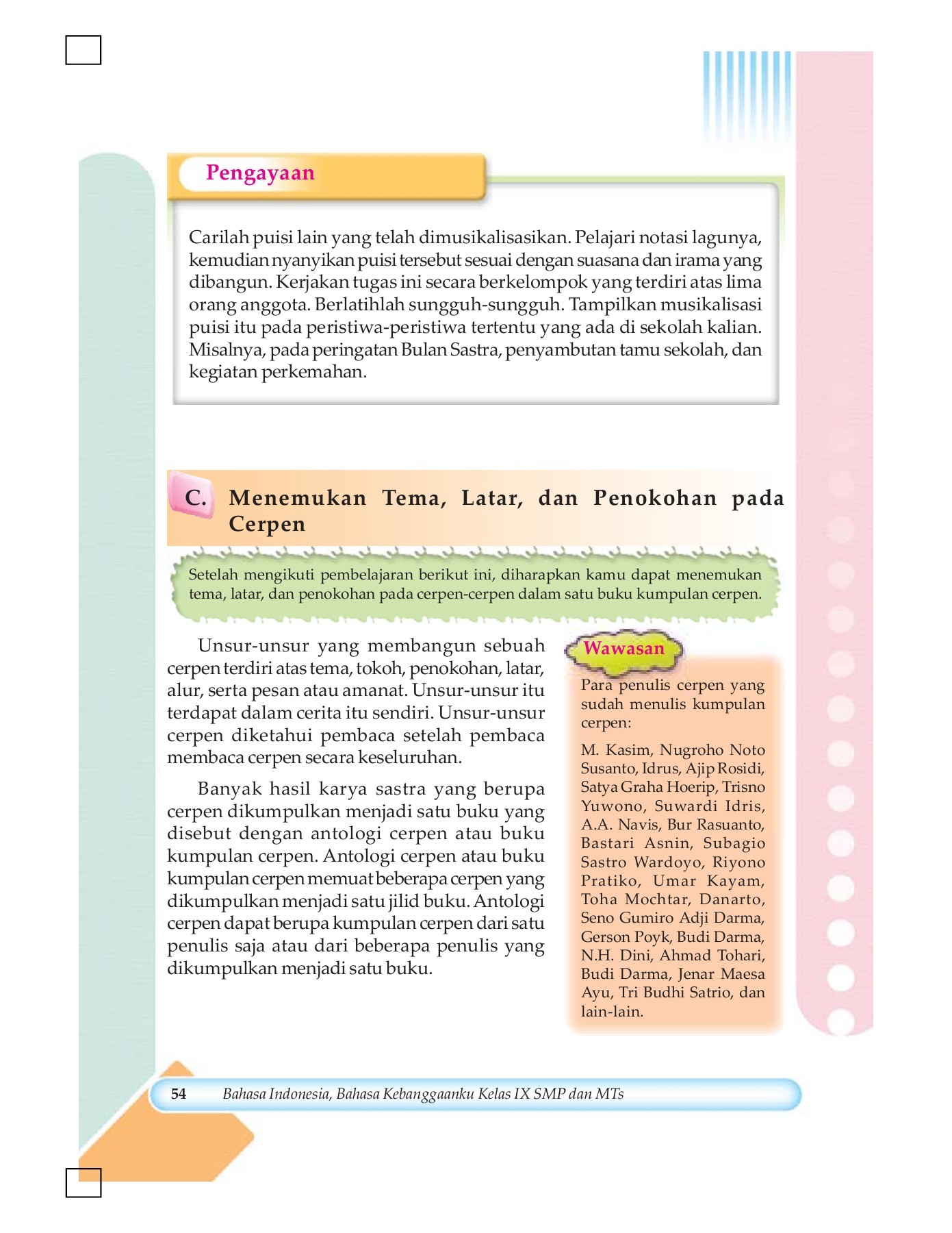Kelas IX SMP_Bahasa Indonesia_sarwiji - haryahutamas - Halaman 61 | PDF Online | PubHTML5