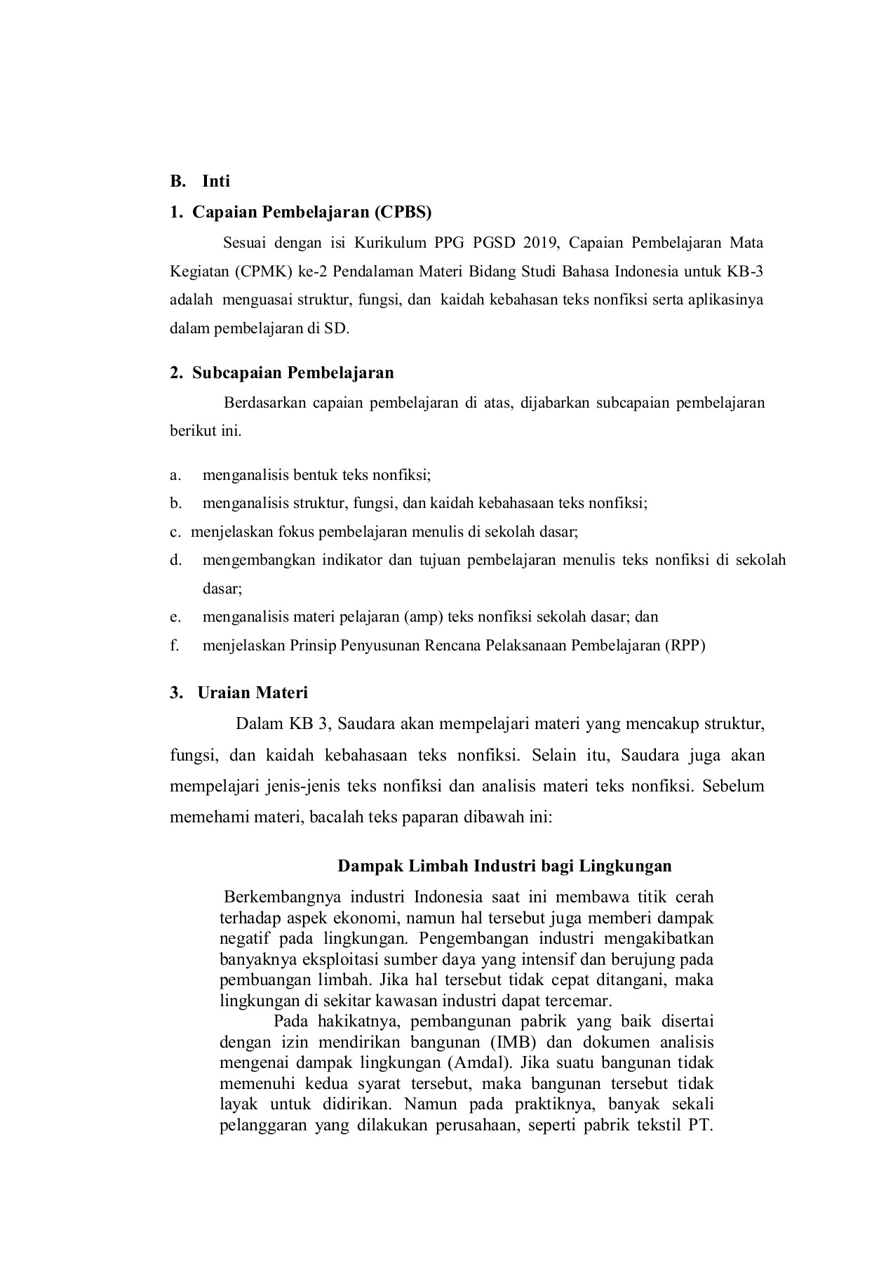 PPG PGSD-MODUL 1 BAHASA INDONESIA - fatoya33 - Halaman 139 | PDF Online | PubHTML5