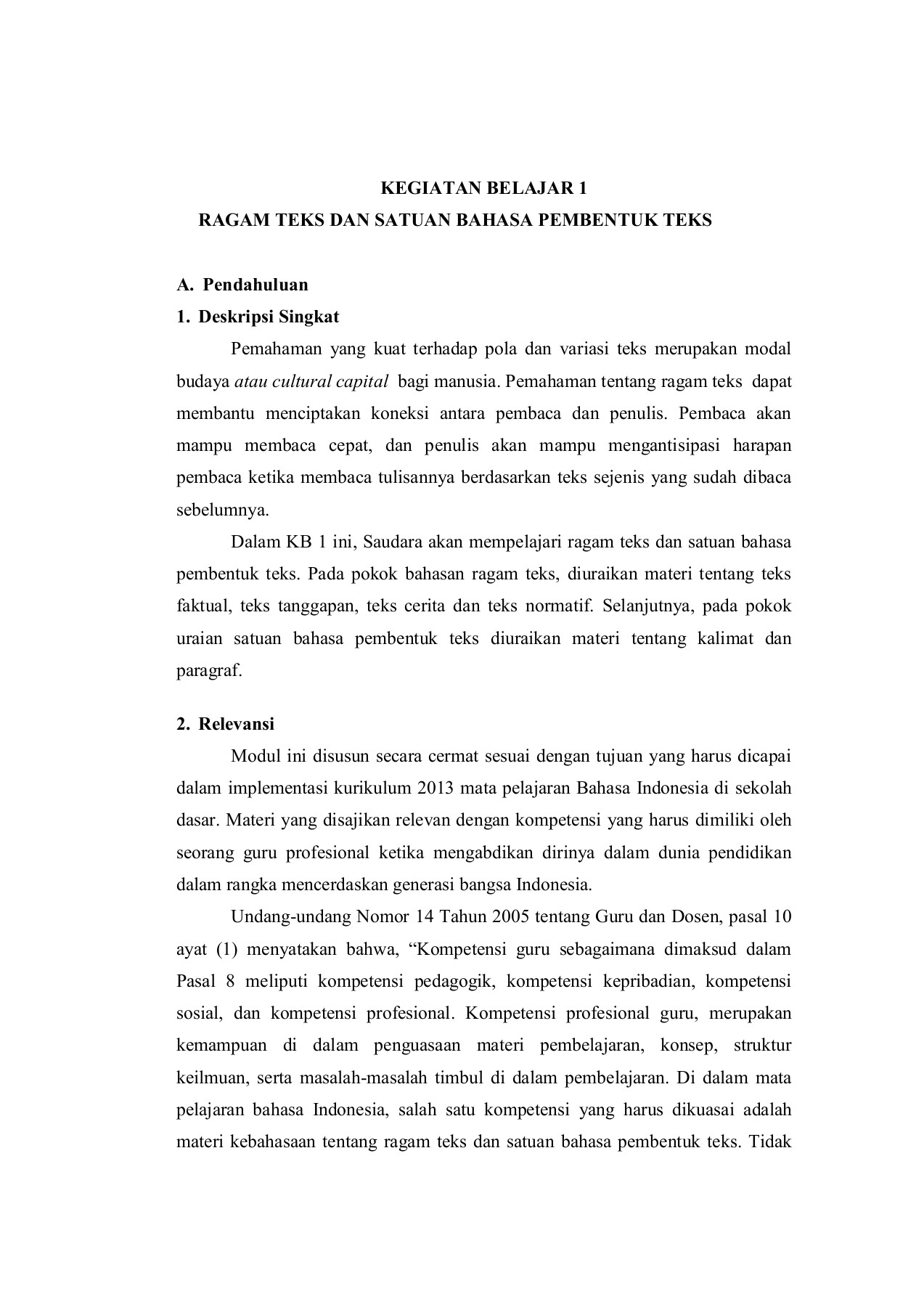 PPG PGSD-MODUL 1 BAHASA INDONESIA - fatoya33 - Halaman 9 | PDF Online ...