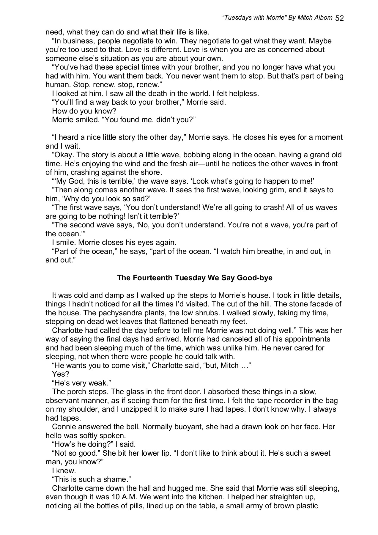 Tuesdays_with_Morrie_full_text - Jeffrey Medlock - Page 52 | Flip PDF ...