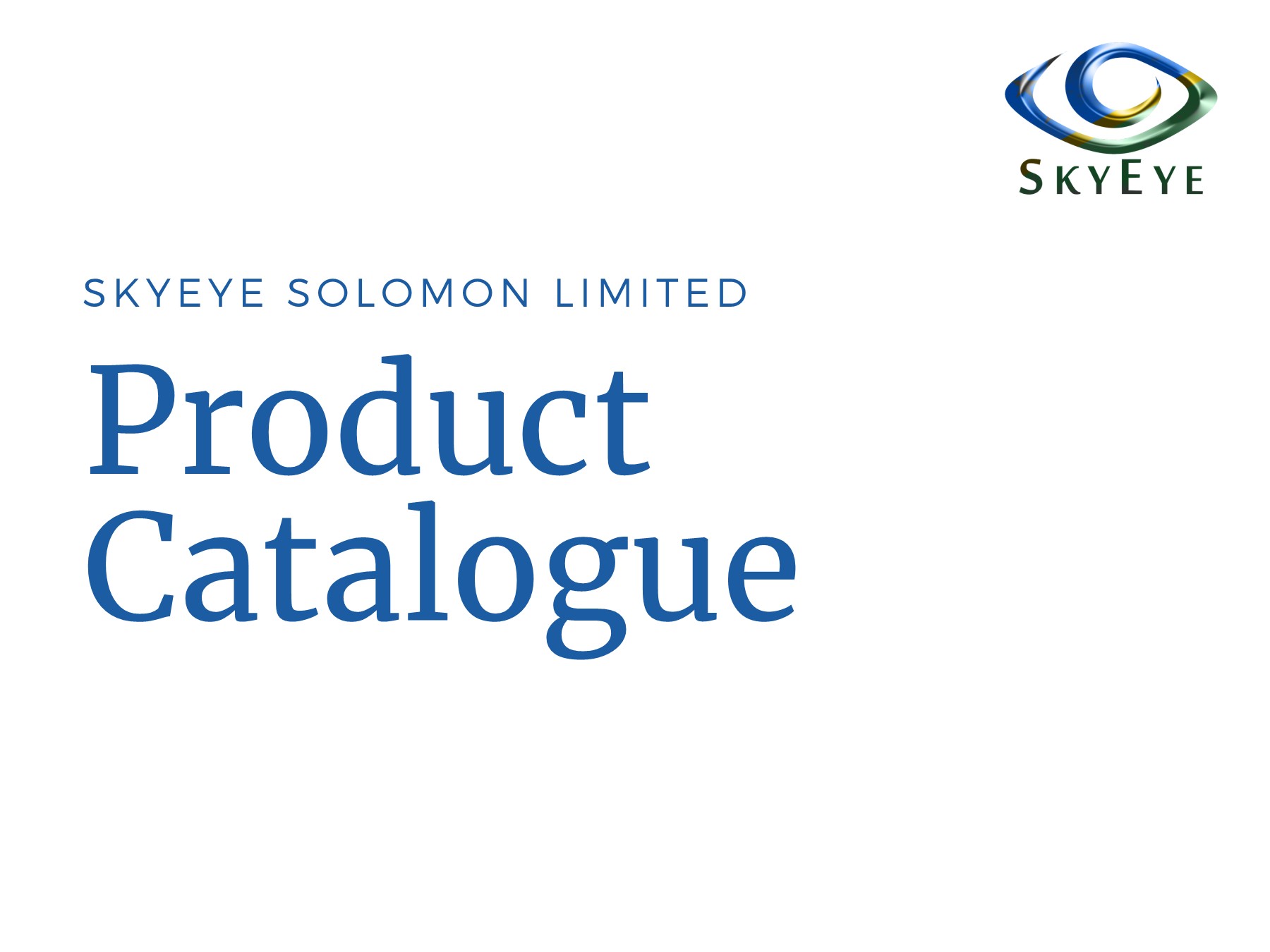 Skyeye Solomon Product Catalogue 2020 - skyeyesolomon - Page 1 - 11 | Flip PDF Online | PubHTML5