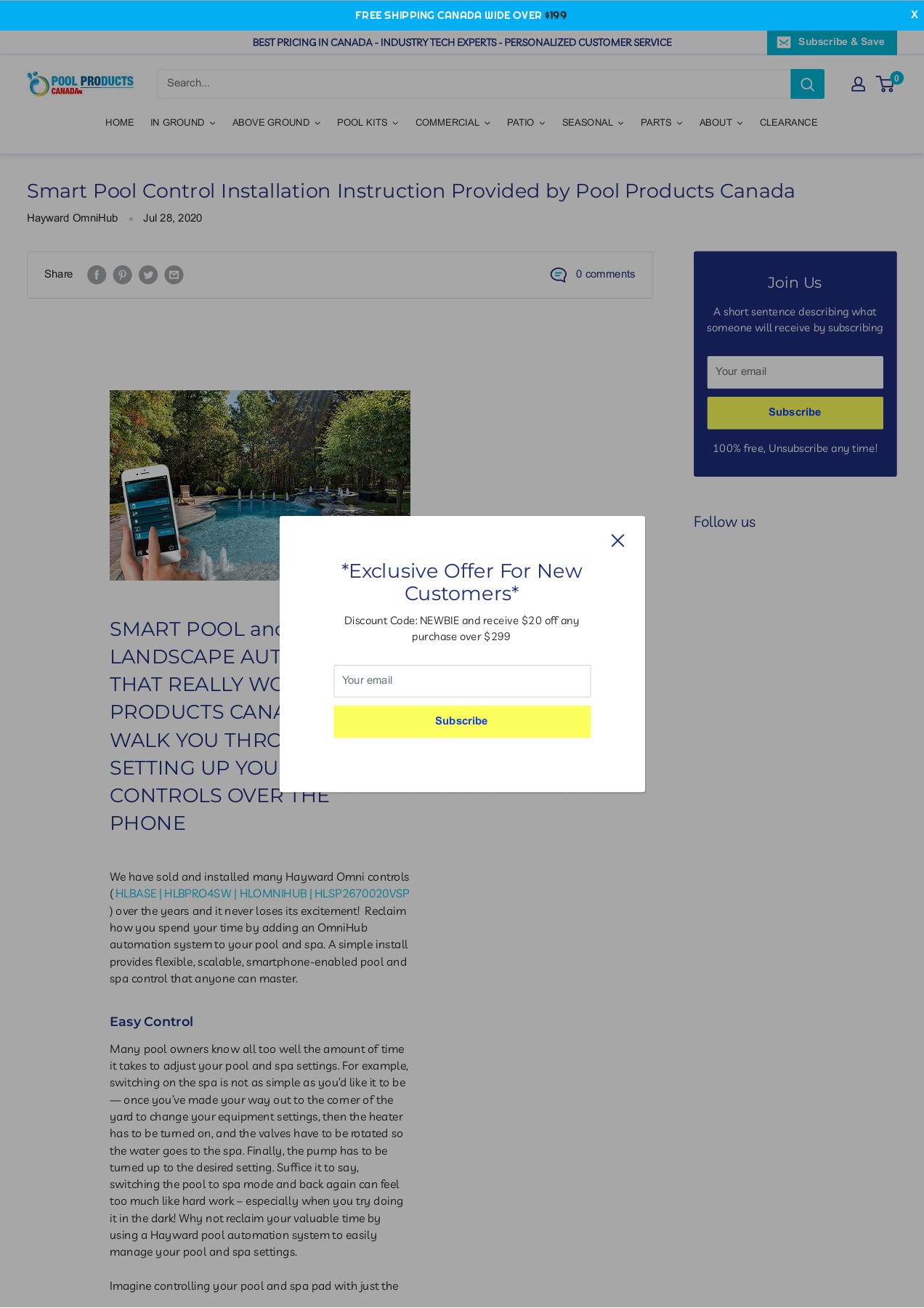 Smart Pool Control Installation Instruction Provided by Pool Products Canada - Pool Products ...