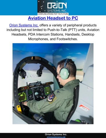 Aviation Headset to PC