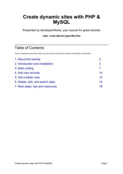 php-mysql - rahulverma1411991 - Page 1 - 19 | Flip PDF Online | PubHTML5