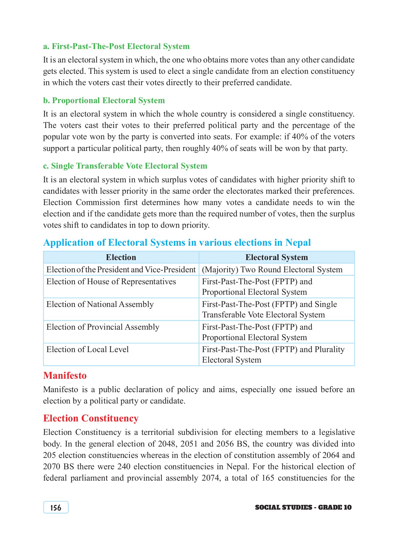 Social Studies Book 10_2078 Revised and Updated Edition - Sameer Shakya - Page 156 | Flip PDF ...