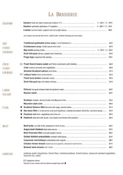 Brasserie du Louvre Menu - davidpubhtml5 - Page 1 - 2 | Flip PDF Online | PubHTML5