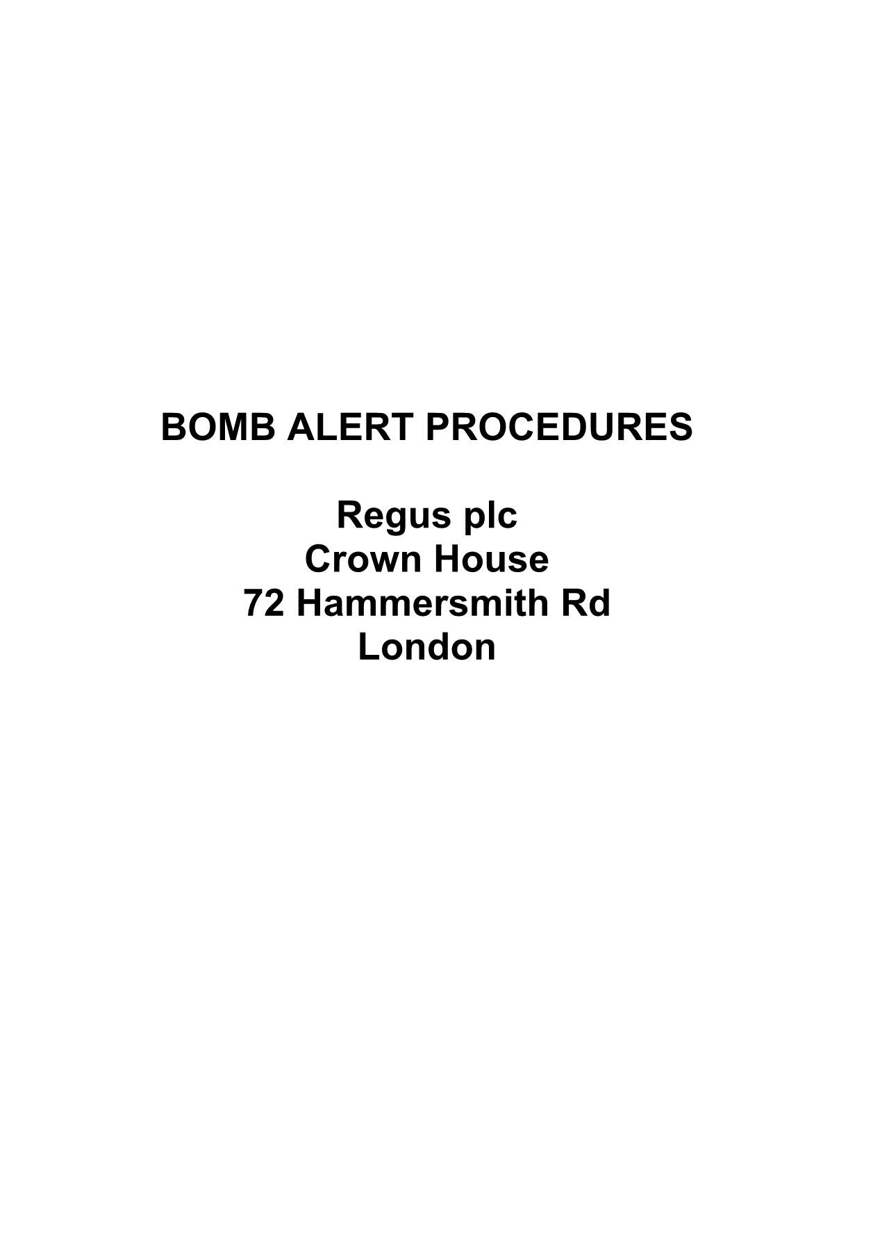 BOMB ALERT PROCEDURES - davidpubhtml5 - Page 1 - 11 | Flip PDF Online ...