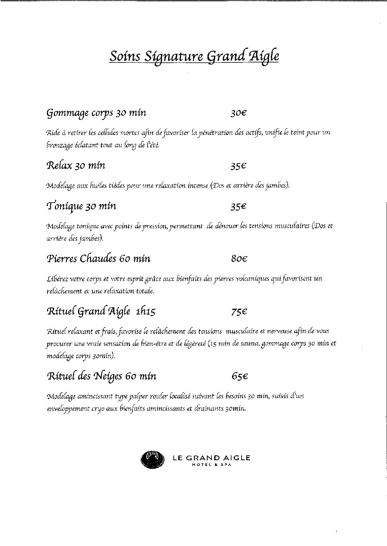 Soins signature Grand Aigle - davidpubhtml5 - Page 1 - 1 | PDF Feuilletable en Ligne | PubHTML5