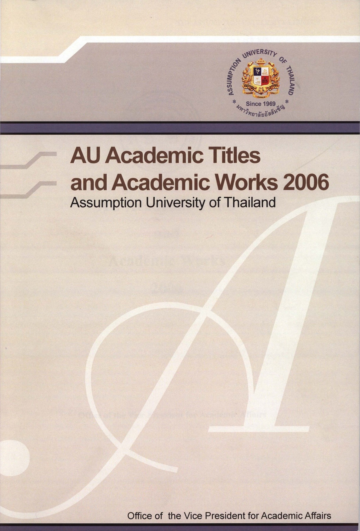 AU academic titles and academic works 2006 - AU Library - Page 1 - 54 ...